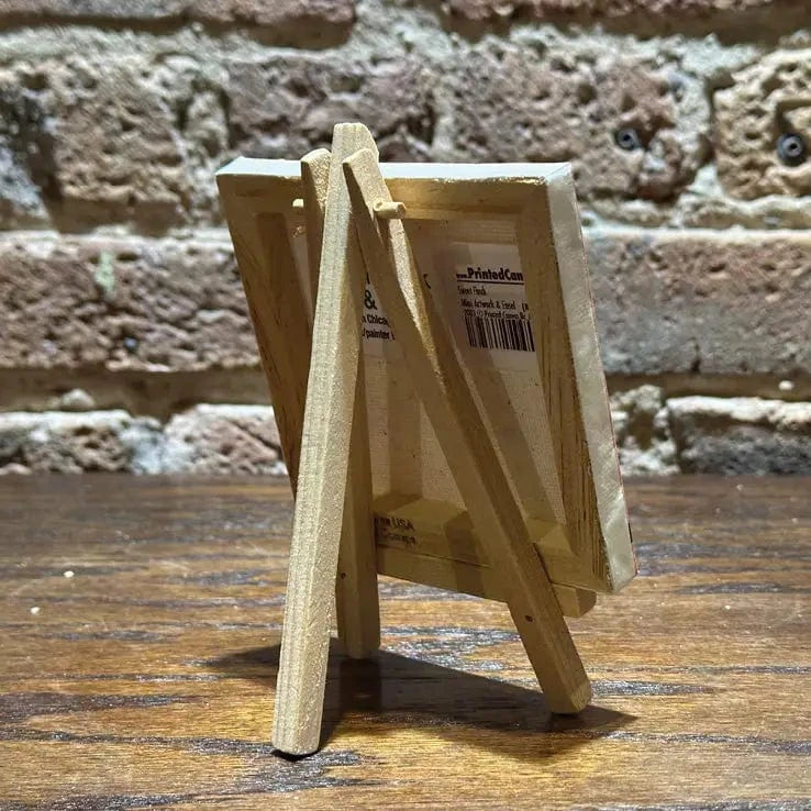 Cardinal and Birch Artwork & Easel – Sticks and Steel
