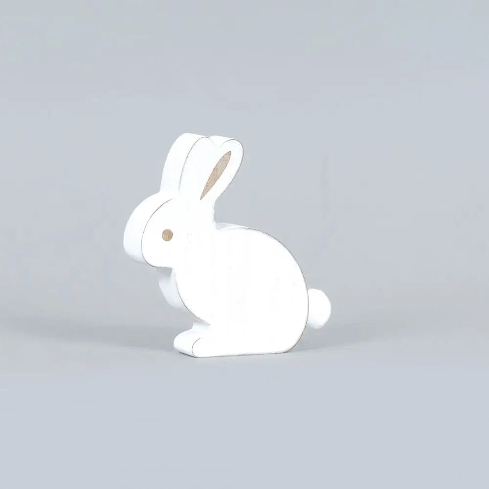 Chunky White Bunny – Sticks and Steel