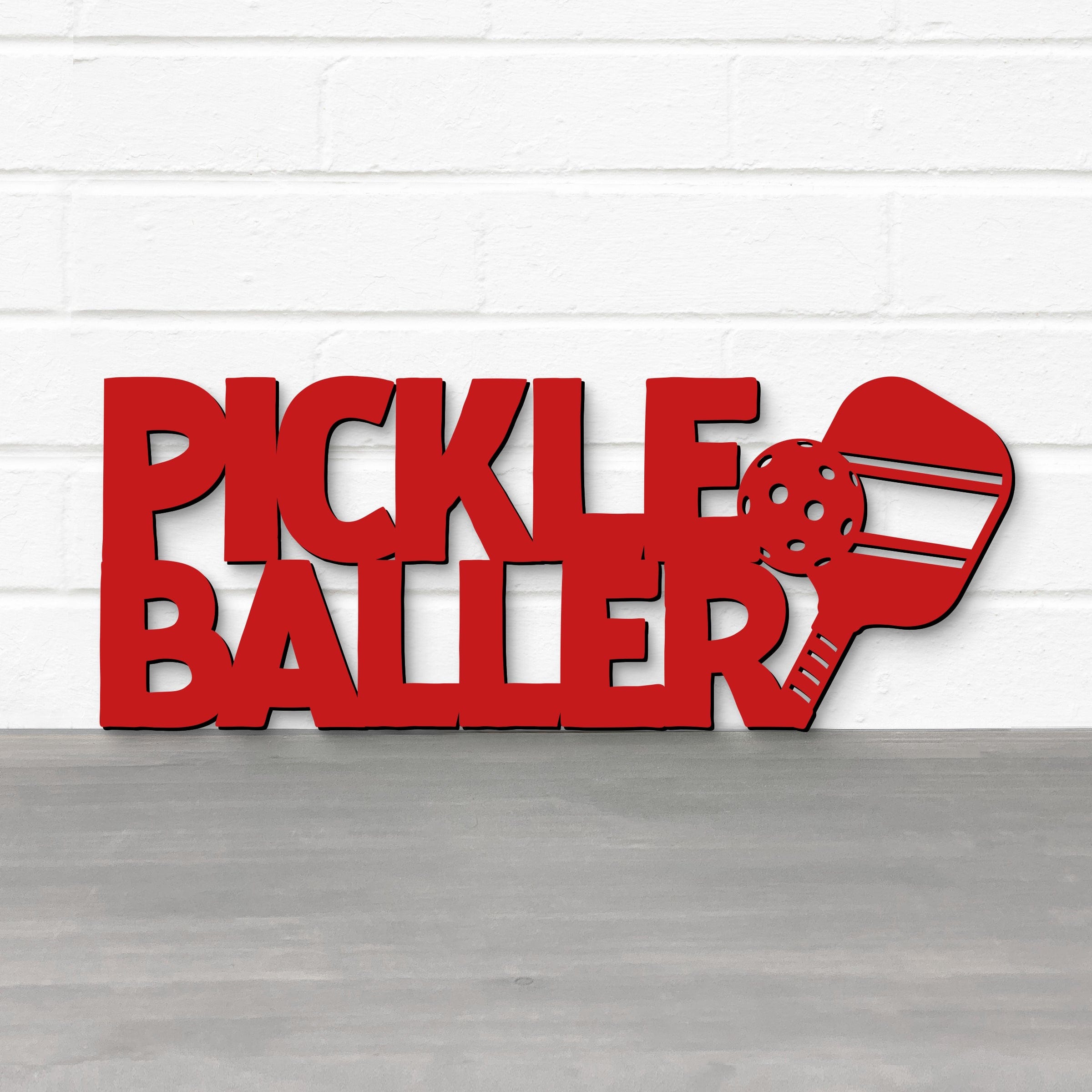 Pickleballer Pickleball Wall Art – Sticks and Steel