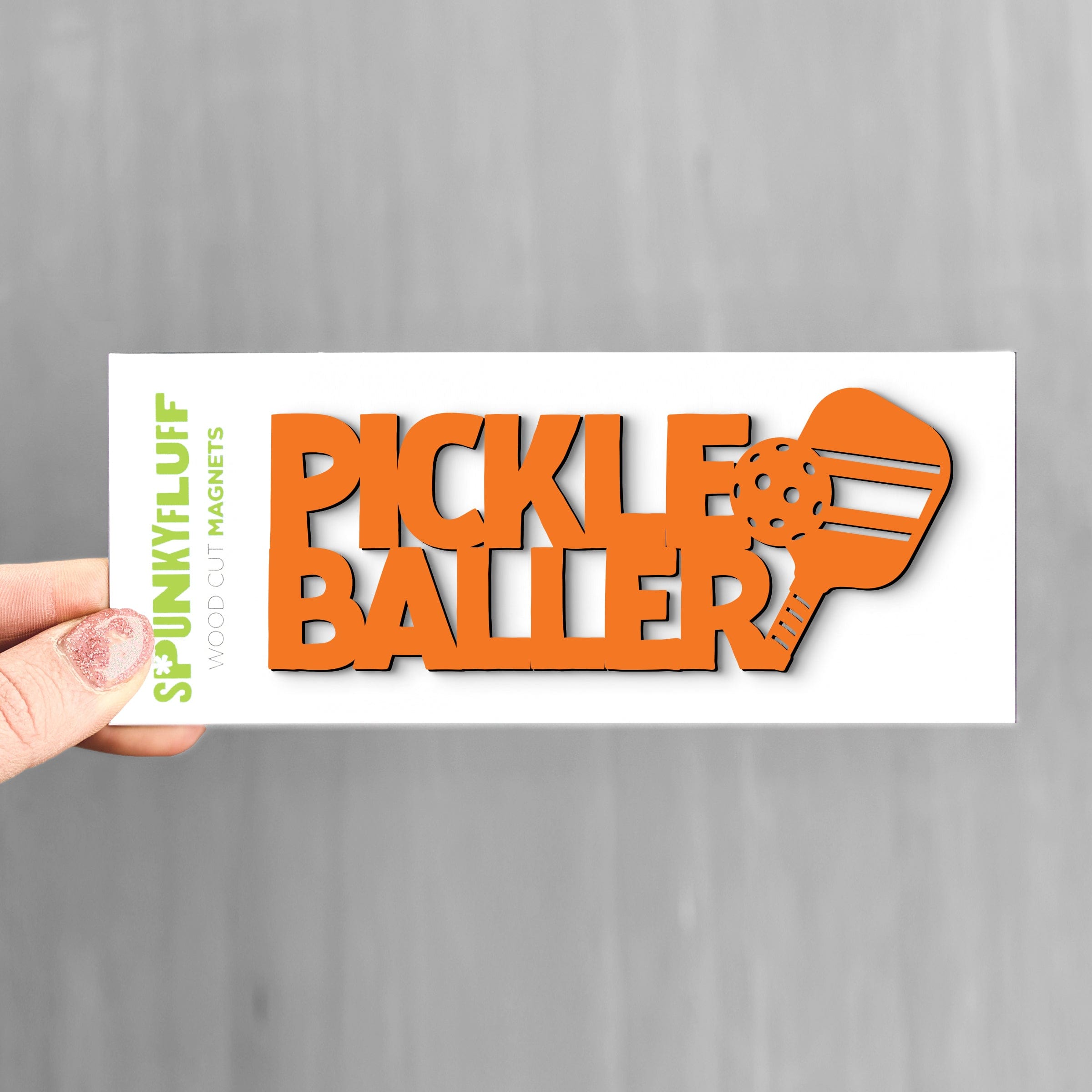 Pickleballer Stacked Tiny Word Magnet, Funny Pickleball Magnet – Sticks ...